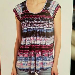 Premise | Tops | Pleated Front Print Top | Poshmark